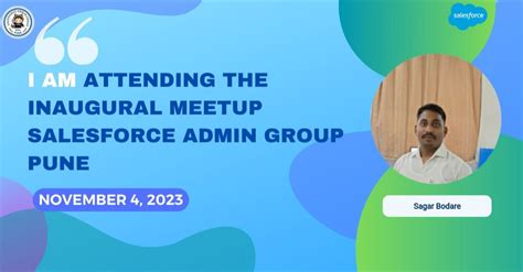 Sagar Bodare On Linkedin Salesforceadmins Punemeetup Salesforcecommunity Learningandsharing…