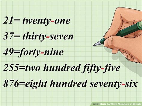 How To Write Numbers In Words 13 Steps With Pictures WikiHow