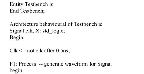 Solved Step 5 Develop A Testbench For The State Machine The