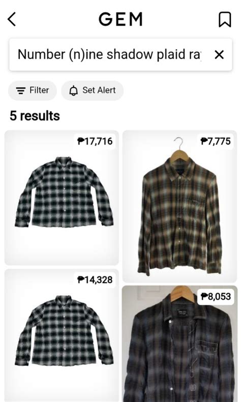 Number Nine Shadow Plaid Rayon Luxury Apparel On Carousell
