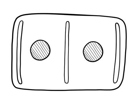 Vector Black And White Contour Illustration Of Birth Control Pills
