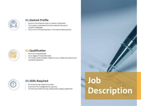Job Description Qualification Ppt Powerpoint Presentation Gallery Powerpoint Slide Template