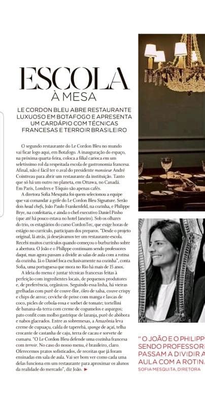 Sofia Mesquita On Linkedin Lecordonbleuriodejaneiro