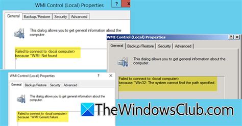 Fix SCCM Client WMI Issues Access Denied Connection Failure Etc