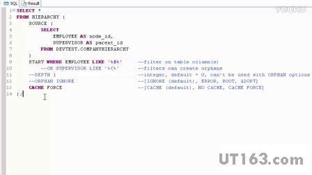 SAP HANA SQL Example Hierarchy Function Options 优通SAP