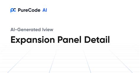 Build Great Iview Expansion Panel Detail Components Faster Using Ai Tools