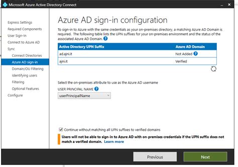 Configuring Azure Ad Connect For User Synchronization Ajni It
