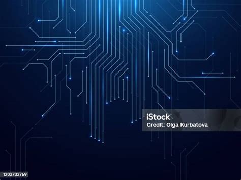 회로 기판 초록 미래 기술 처리 하이테크 전자 회로 기판 마더 보드 엔지니어링 개념 벡터 배경 테크놀로지에 대한 스톡 벡터 아트 및 기타 이미지 Istock