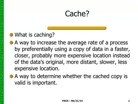 PPT Cache PowerPoint Presentation Free Download ID 6975185