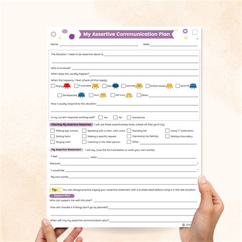 Assertive Communication Worksheets 2 Pages In 2025 Assertive
