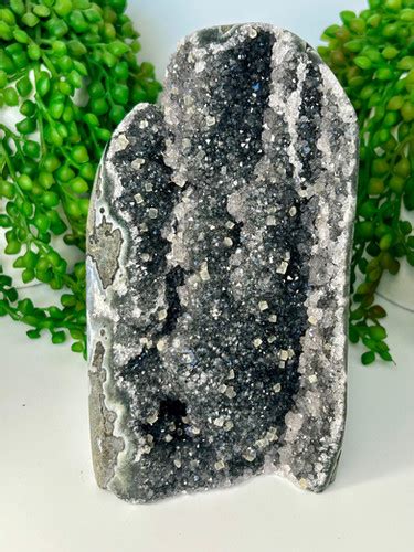 Black Amethyst Cut Base Crystal Dlites