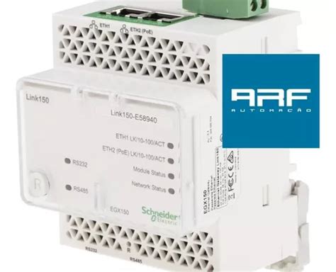 Schneider Egx150 Link 150 Gateway 2 Porta Ethernet 24vdc Poe Frete Grátis