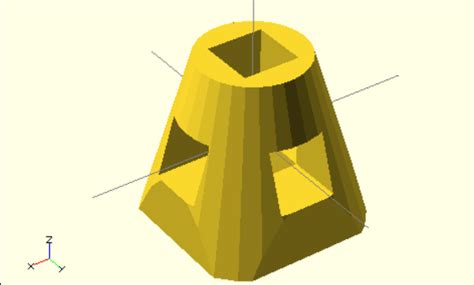 Get 2d Object From A 3d Objects Face In Openscad 3d Printing Stack