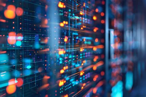 Server Room Data Center Big Data Storage Cloud Computing Technology