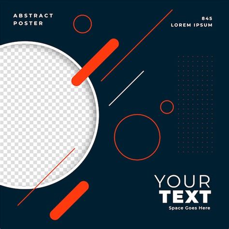 소셜 미디어를 위한 현대 추상 브로셔 디자인 무료 벡터