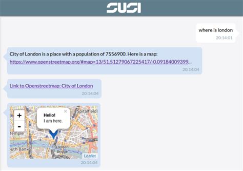 Map Support For Susi Webchat
