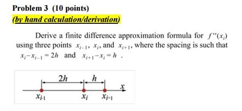 Solved Derive A Finite Difference Approximation Formula For
