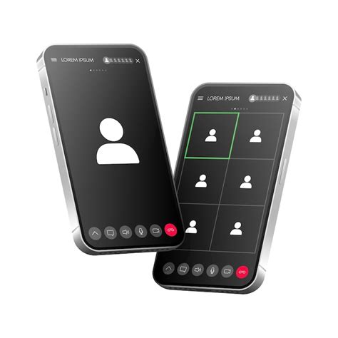 Premium Vector Incoming Video Call Mockup Videomail Screen Smartphone Interface Vector