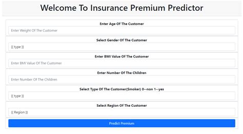 Github Wadood840 Insurance Premium Prediction Web Application