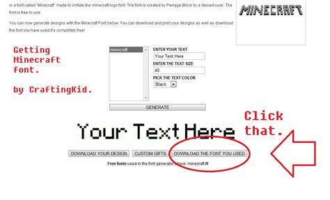 How To Get Minecraft Font Tutorial Minecraft Blog