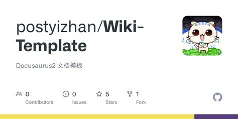 Github Postyizhan Wiki Template Docusaurus