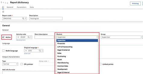 Enabling Reports On Module Specific Automatic Generation Screens Sage X3 Tips Tricks And