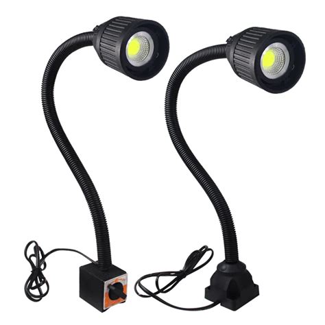 Led Machine Tool Light 24V 220V Work Table Lamp Magnetic Long Arm Hose