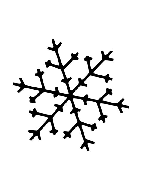 Printable Single Snowflake Pattern InkPx