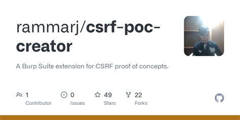 Github Rammarj Csrf Poc Creator A Burp Suite Extension For Csrf Proof Of Concepts