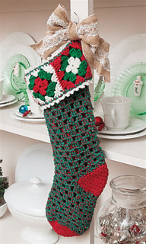 Granny Stocking Glorious Crochet For The Sentimental At Heart
