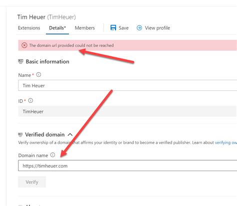 Cannot Verify Domain Even Though Valid · Issue 332 · Microsoft