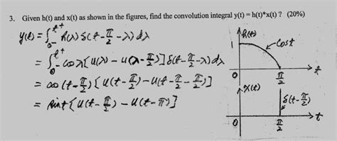 solved 20 3 given h t and x t as shown in the figures