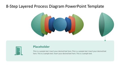 8 Step Layered Process Diagram PowerPoint Template