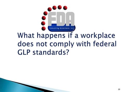 Usfda Guidelines Of Glp For Non Clinical Testing Laboratories Pptx