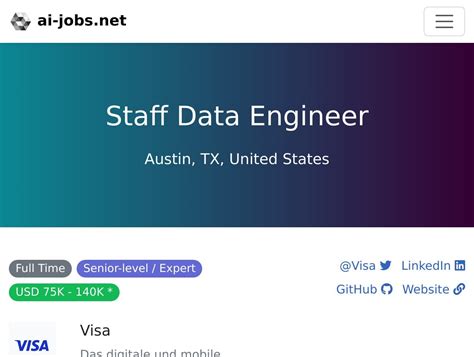 Hiring Staff Data Engineer In Austin Tx United States Raimljobs