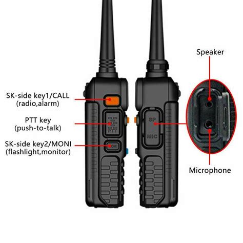 Baofeng Radio 2x Baofeng Uv 5r Dual Band Fm Two Way Ham Radio 5w Walkie Talkie