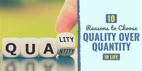 Quality Vs Quantity Examples At Anthony Tryon Blog