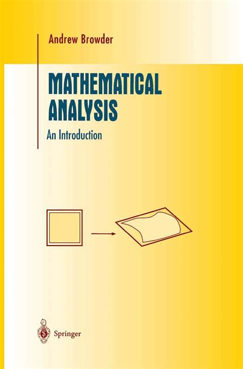 Mathematical Analysis An Introduction Undergraduate Texts In Mathematics