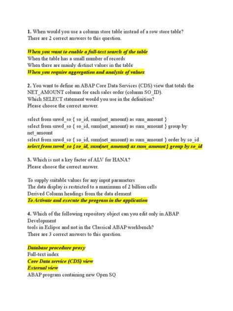 e hanaaw 16 all in one pdf databases sql