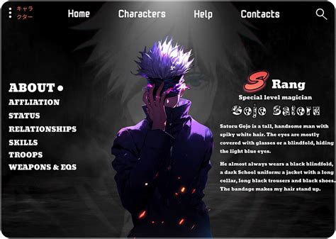 Animated Layout Design Based On Anime Characters By Владислав On Dribbble