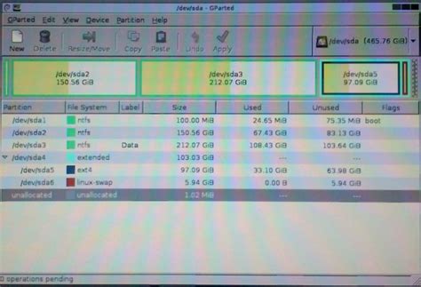 extend ubuntu root partition and shrink windows 7 partition my adventures