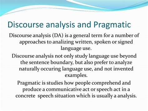 Ppt Discourse Analysis Powerpoint Presentation Free Download Id