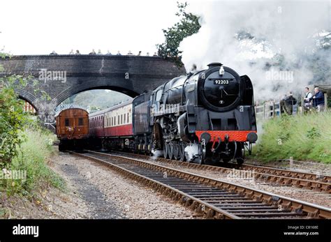 British Rail 9f Locomotive Known As Black Prince And Loaned To The