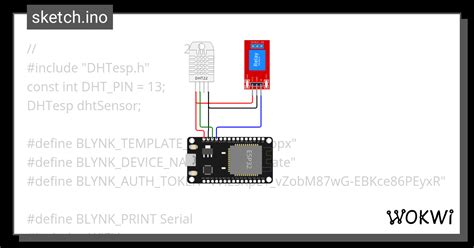 Work 8 Dht Blynk Wokwi Esp32 Stm32 Arduino Simulator
