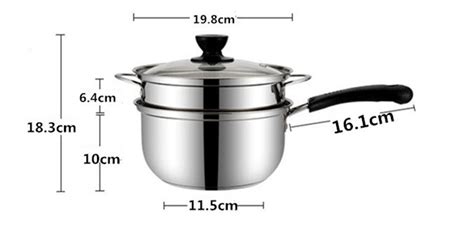 Stainless Steel Pot Double Bottom Soup Pot Nonmagn Grandado