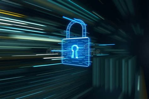 Cybersecurity Data Protection Digital Lock Stock Illustration Illustration Of Safeguard Safe