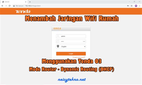 Setting Tenda 03 Sebagai Pemancar Wifi Mode Router Dynamic Ip Dhcp