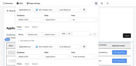 Data Source Filter Not Working As Expected Application Builder Baserow