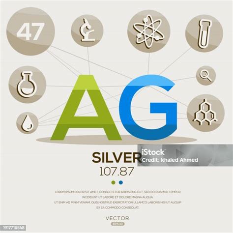 Ag The Periodic Table Element Stock Illustration Download Image Now