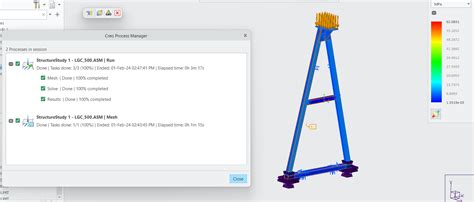 Solved Creo Ansys Simulation Solve Failed 99 Complet Ptc Community